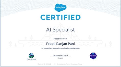 Started The Year With Ai Specialist Salesforce Salesforcsaispecialist Artificialintelligence