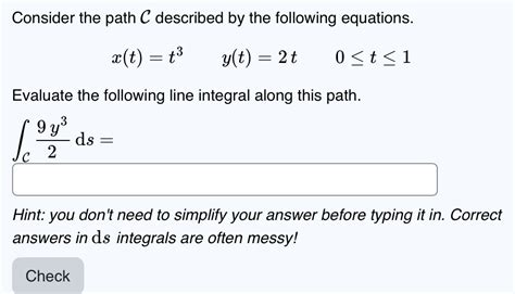 Solved Consider The Path C Described By The Following Chegg Com