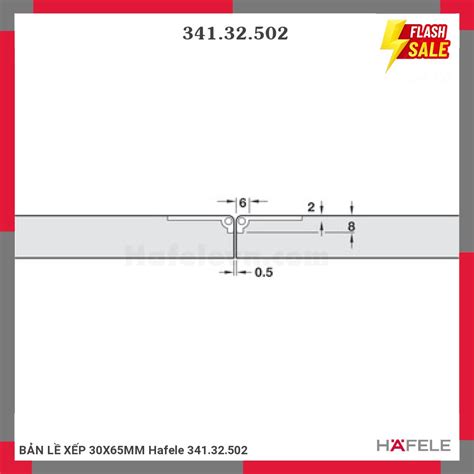 BẢn LỀ XẾp 30x65mm Hafele 34132502