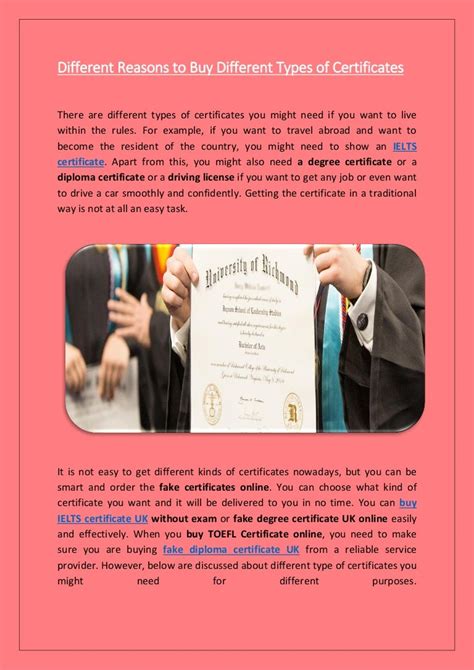 Different Reasons To Buy Different Types Of Certificates