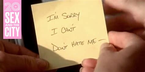 The Story Behind The Sex And The City Post It Breakup Sex And The City Breakups