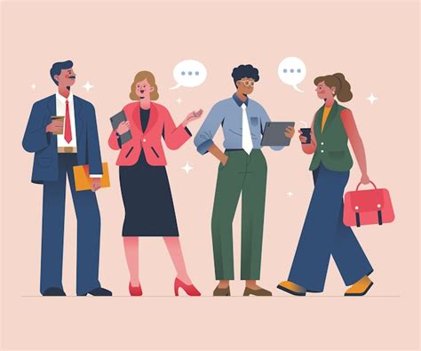 Premium Vector Flat Business People Illustration