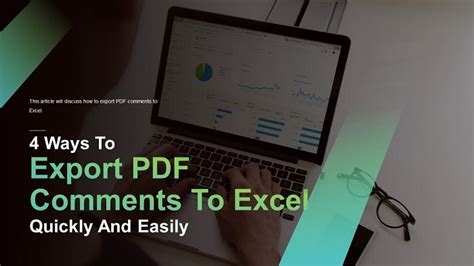 Want To Export Pdf Comments To Excel Try These 4 Methods