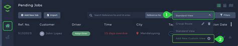 Custom View Sidebar Buttons