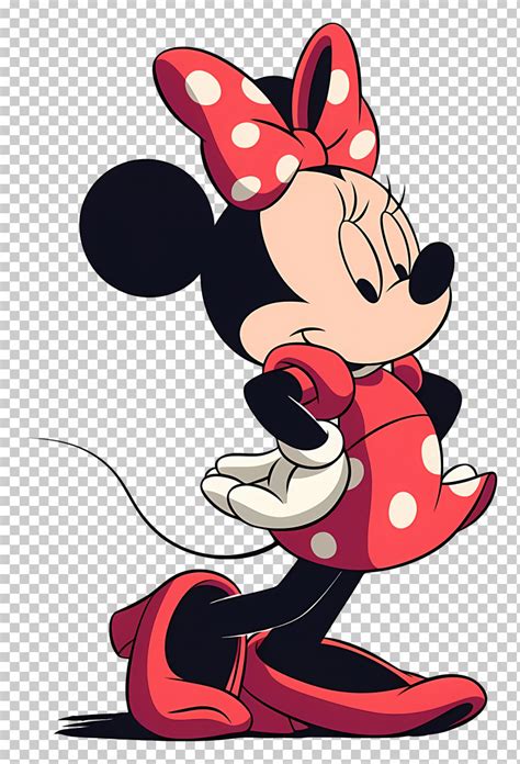 Minnie Mouse Stylish Mouse Cartoon In Red Dress Png Clipart Animated Character Animated