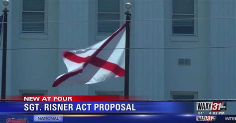 Alabama Lawmakers ‘sgt Nick Risner Act Could Eliminate Portion Of Early Release Prison Policy