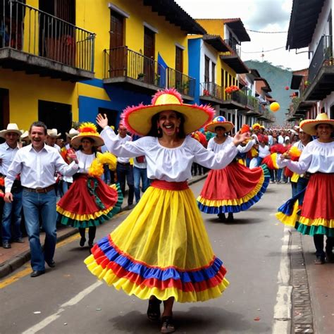 Vibrant Colombian Culture A Feast Of Colors And Traditions Premium Ai