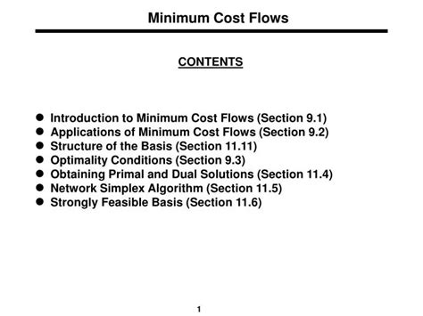 Ppt Minimum Cost Flows Powerpoint Presentation Free Download Id