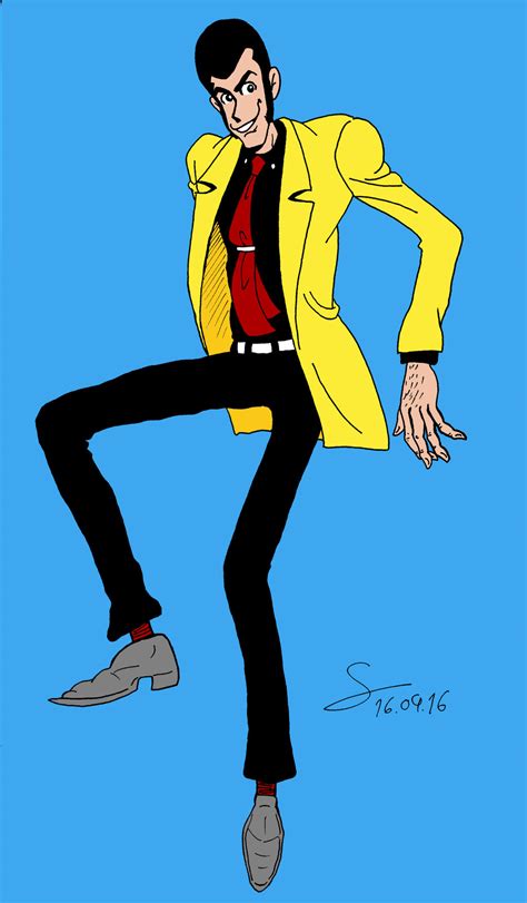 Lupin Iii Manga Style Colored V5 By Shinreddear On Deviantart