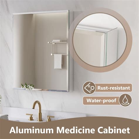 Forclover 24 In X 30 In Surfacerecessed Mount Silver Mirrored Soft