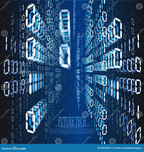 matrix future technology binary code background royalty free stock