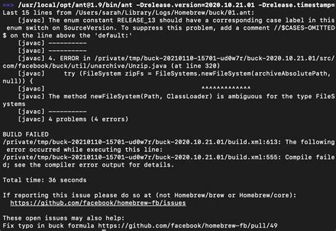 problem with installation via homebrew · issue 2579 · facebook buck