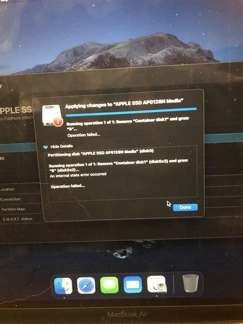 Cant Remove And Merge Partition R Mac