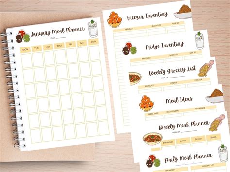 Digital Macronutrient Planner Printable Macronutrient Log Weakly Meal Planner Daily Nutrition