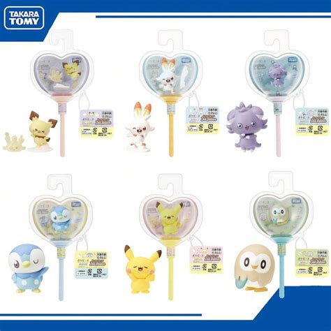 Takara Tomy Pocket Monsters Series Balloon Shape Piplup Rowlet Espurr Pika And Milcery Alcremie