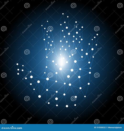 Hand Digital Network Stock Vector Illustration Of Business 31030032