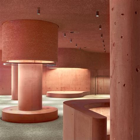 David Adjaye Curves Pink Concrete Around Los Angeles Store The Webster