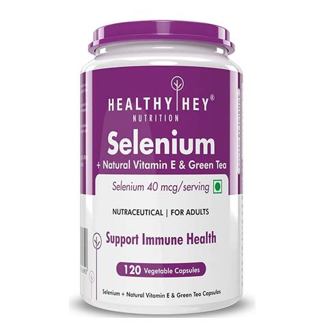 Healthyhey Nutrition Selenium Plus Natural Vitamin E Supports Optimal Health Antioxidant