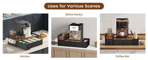 Homeiju Coffee Pod Drawers K Cup Organizer Nespresso