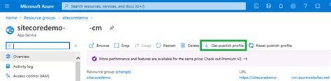publishing the vs solution to sitecore azure paas instance sitecore