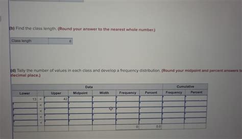 Solved Consider The Following Data A I Ind The Number Of