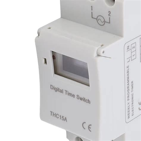DIGITAL TIMER SWITCH LCD Programmable Weekly Rail Time Relay AC V A PicClick UK