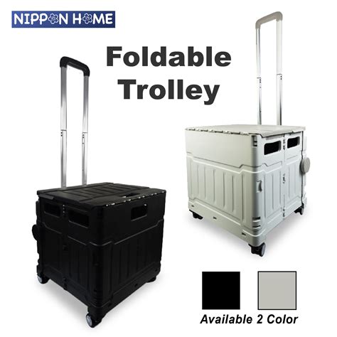 Household Multipurpose Foldable Basket Trolley With Handle And Wheels