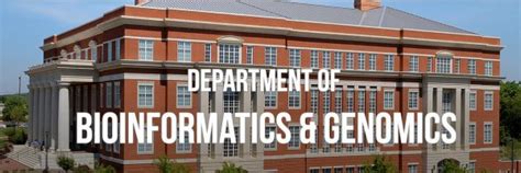 Department Of Bioinformatics And Genomics College Of Computing And Informatics