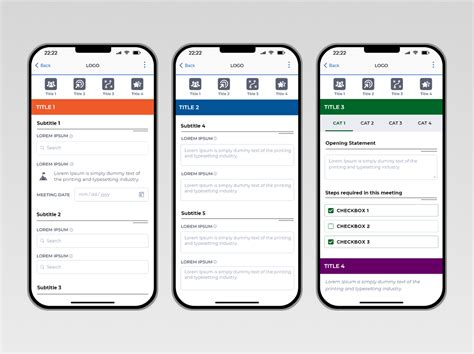 Mobile App With Forms On Behance