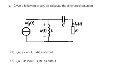 Solved 1 Given A Following Circuit Pls Calculate The