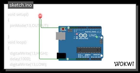 Digital Write Wokwi Esp32 Stm32 Arduino Simulator
