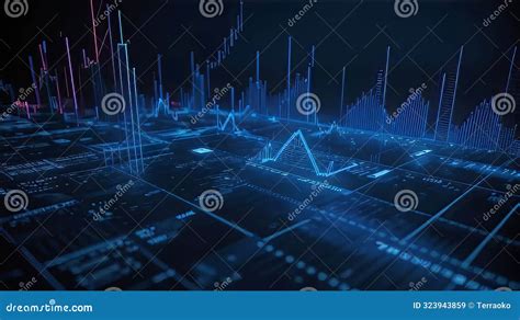Abstract Dark Blue Background Statistical Resampling Data Sci Fi