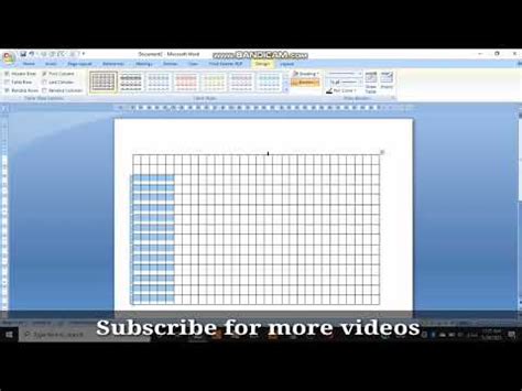 How To Create Rows And Column In MS Word Hindi Tutorial Ms Word Create Rows And Column YouTube