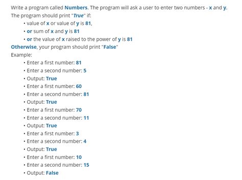 Solved Write A Program Called Numbers The Program Will Ask