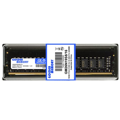 Memoria Ram Ddr4 16gb 2666mhz Pc 21300 U Dimm Golden Pc