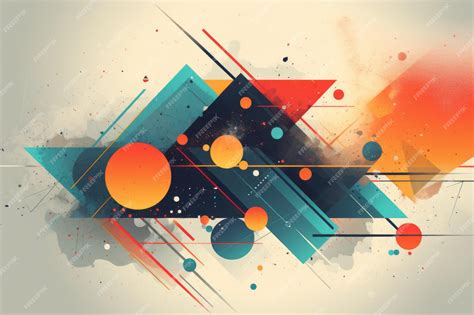 Premium Ai Image Exploring Geometric Vectors In A 32 Ratio