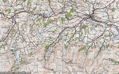 Historic Ordnance Survey Map Of Libanus 1947