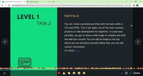 Raksha Agrawal On Linkedin Oasisinfobyte Internship Webdevelopment