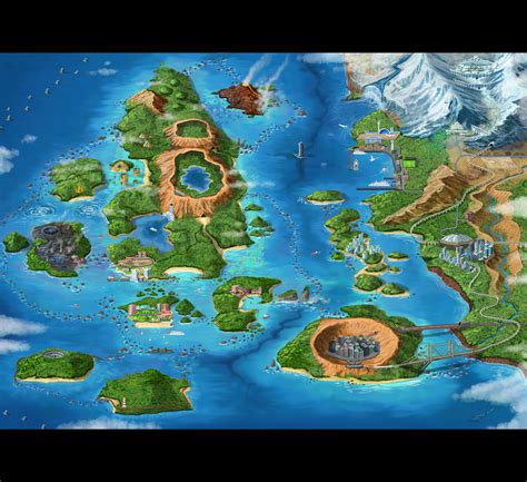 Fan Made Pokemon Region Map