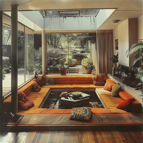 70s Mansion Living Room