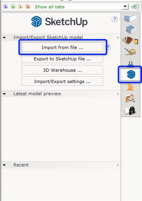 SketchUp Import And Export Files Configura Help Center