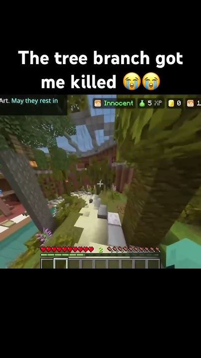 The Tree Branch Got Me Killed 😭 Minecraft Minecraftmemes