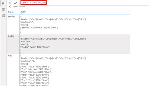 Tojson A Tocsv Převádění Do Jsonu A Csv Dax Power Pivot Power Bi Kurzy Konzultace Návody