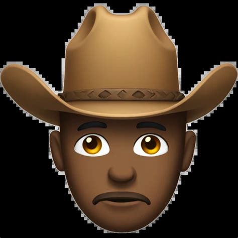 Sad Emoji With Cowboy Hat Emoji Ai Emoji Generator