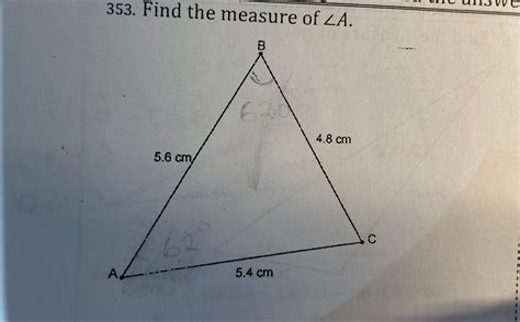 Solved Find The Measure Of A Chegg