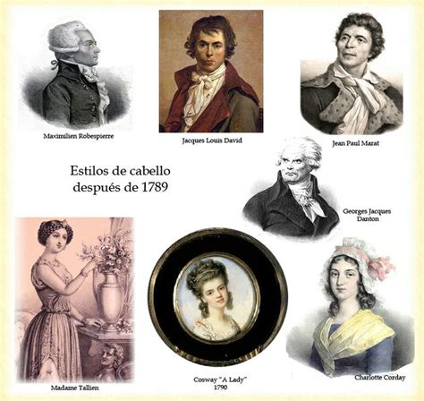 Estilos De Cabello Después De 1789 Ya Cerca De Fin De Siglo El Estilo