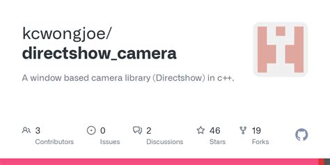 Github Kcwongjoedirectshowcamera A Window Based Camera Library Directshow In C