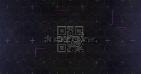 Composition Of Qr Code And Data Processing Over Markers Stock Illustration Illustration Of