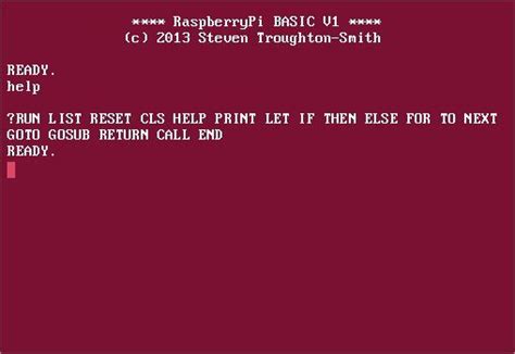 RaspberryPi BASIC V Un Interprete De Basic Raspberry Pi Raspberry Pi Basic Raspberry