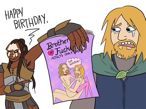 Rule 34 3boys Anal Anal Sex Anger Vein Armpit Hair Beard Blonde Hair Boromir Brother And